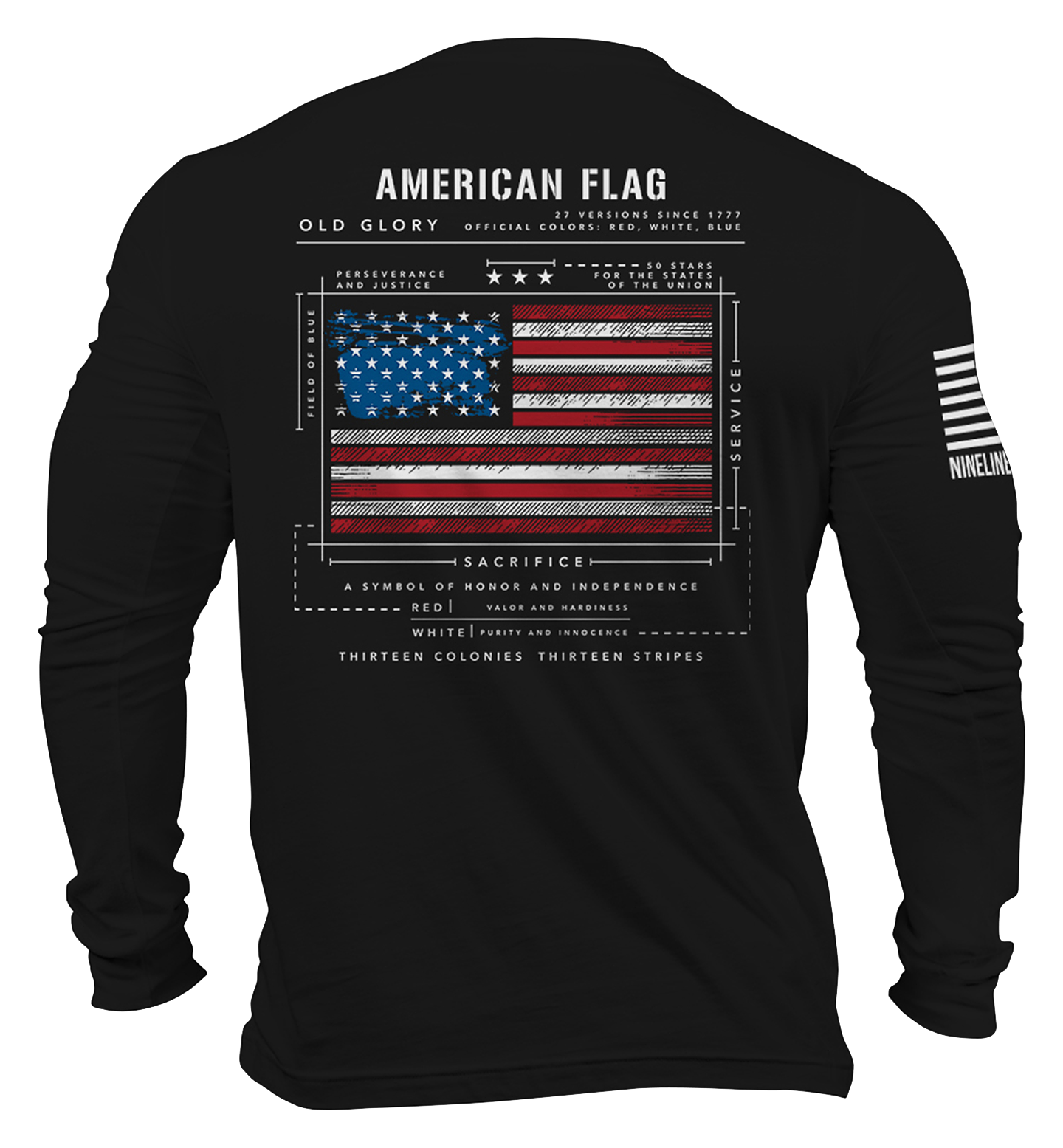 Nine Line Apparel Flag Long-Sleeve T-Shirt for Men | Cabela's